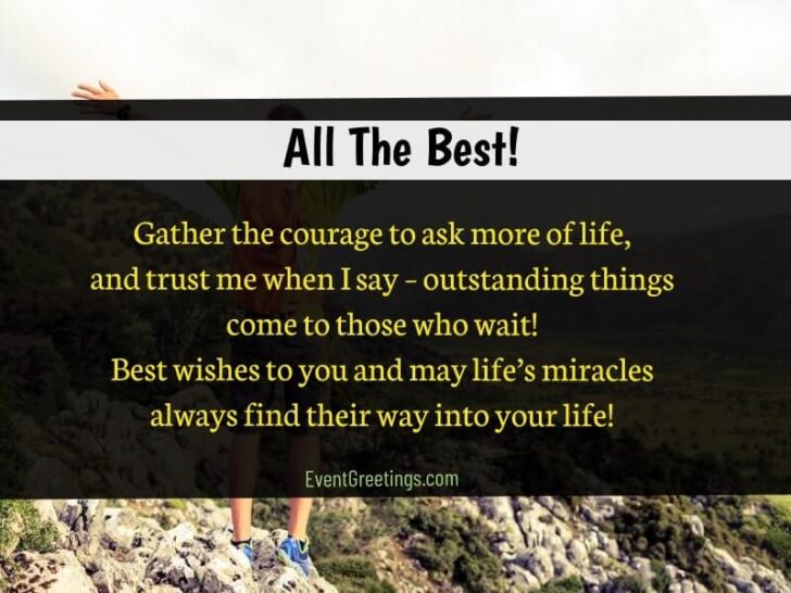 45 Good Luck Quotes, Wishes And Messages – Events Greetings