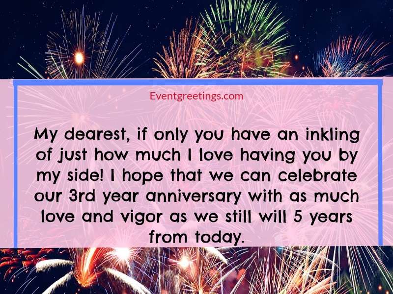 50 Awesome Happy 3 Year Anniversary Quotes With Images