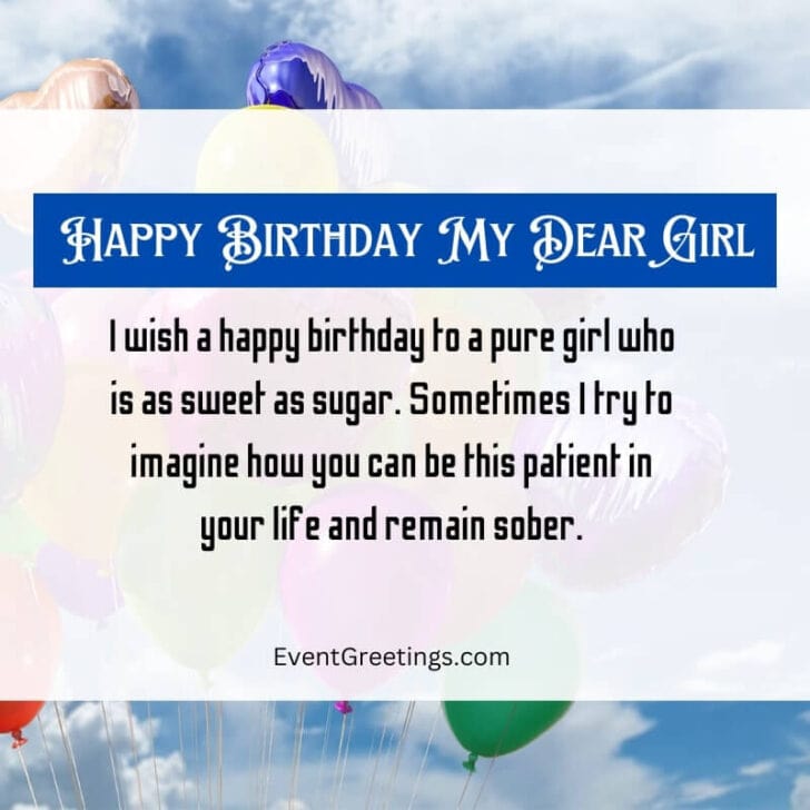 90 Cute Happy Birthday Wishes For Girl To Feel Her Special