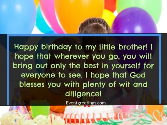 38 Sweet Happy Birthday Little Brother - Wishes And Quotes