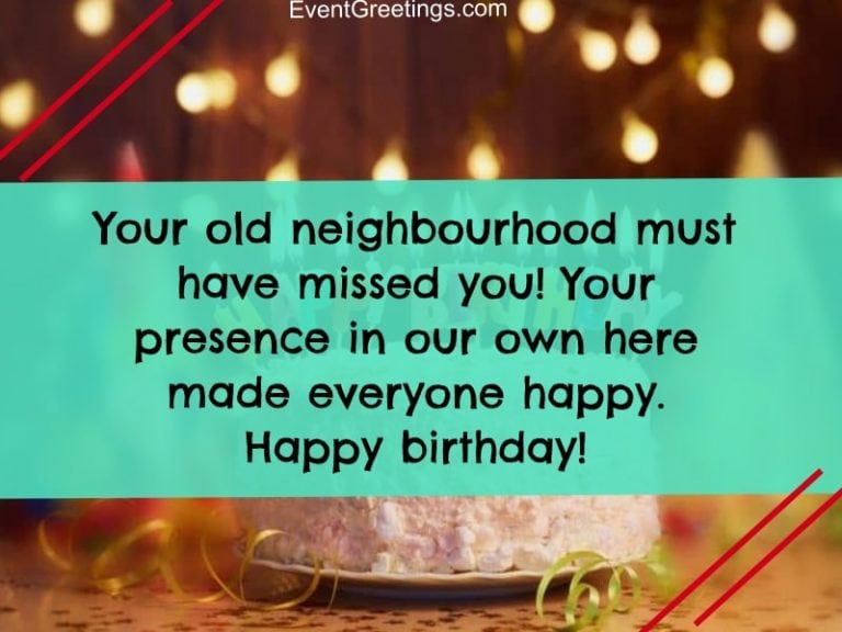 20 Best Happy Birthday Neighbor - Wishes And Quotes With Images
