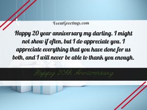 30 Best Happy 20th Anniversary Wishes To Celebrate Togetherness