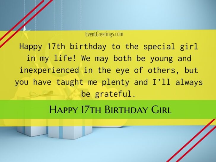 30 Best Happy 17th Birthday Wishes For Upcoming Teenager!