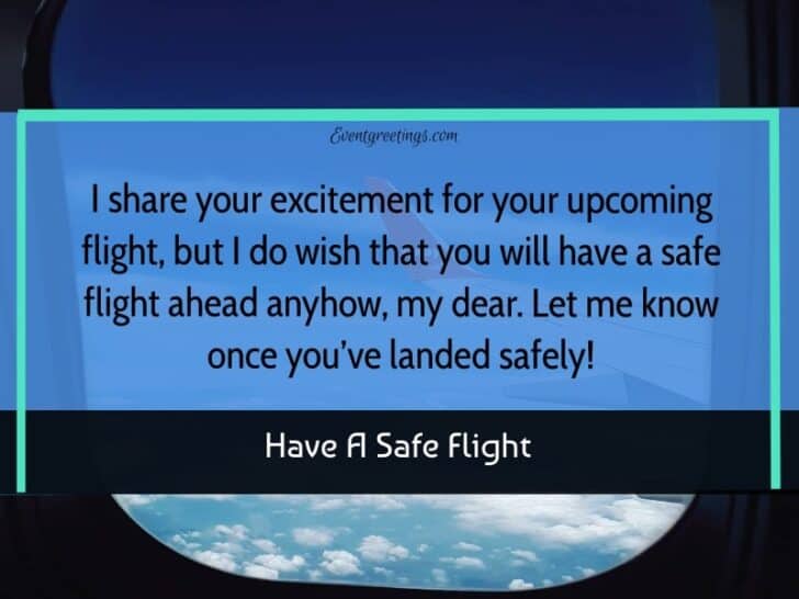 15 Best Have A Safe Flight Wishes