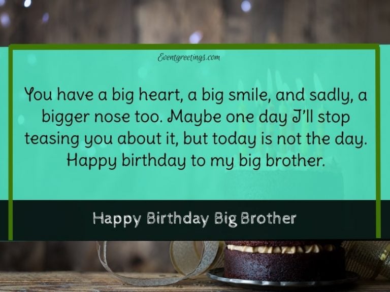 25 Best Happy Birthday Big Brother Wishes To Cheer Up The Brotherhood