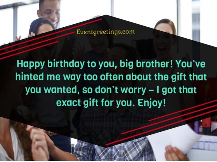 25 Best Happy Birthday Big Brother Wishes To Cheer Up The Brotherhood