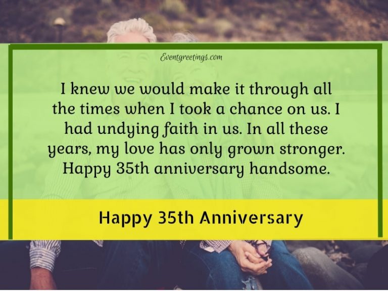 25 Amazing 35th Wedding Anniversary Wishes To Celebrate The Long Run