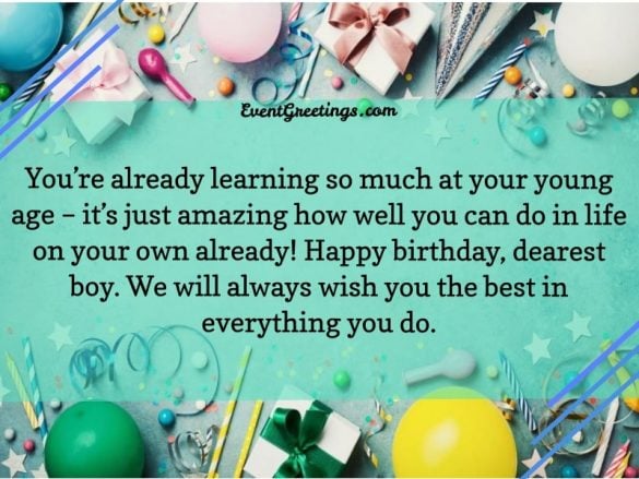 35 Birthday Wishes For Boy - Happy Birthday Boy Events Greetings