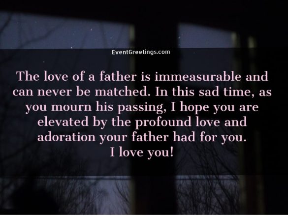 50 Touching Loss of Father Quotes - Sympathy And Condolence Messages