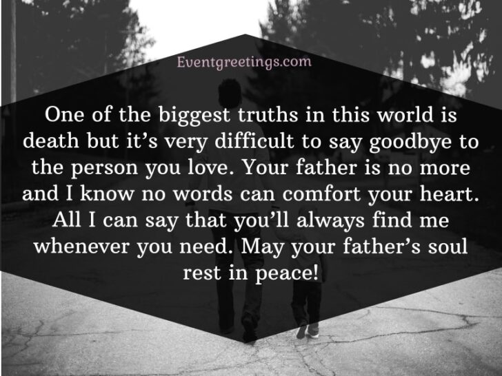 70 Touching Loss of Father Quotes - Sympathy And Condolence Messages