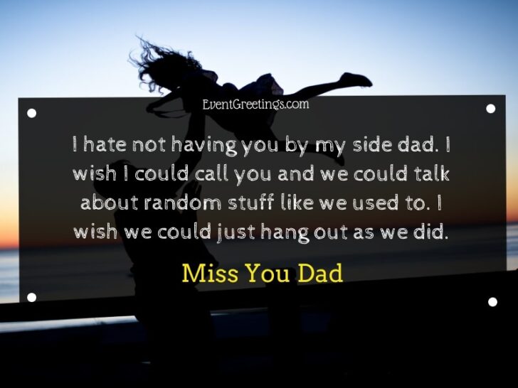 40 Touching I Miss You Dad Quotes And Messages