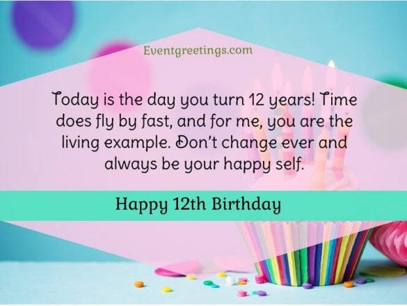 Happy 12th Birthday Wishes For Girl And Boy With Images