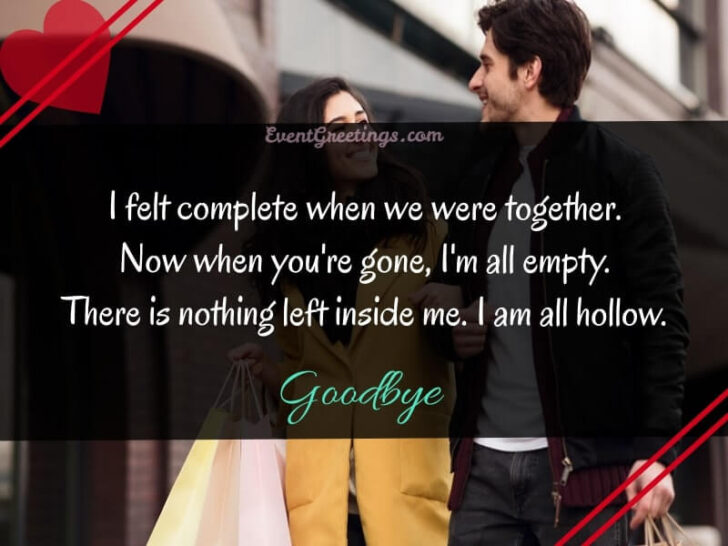 25 Emotional Goodbye Message For Boyfriend – Events Greetings