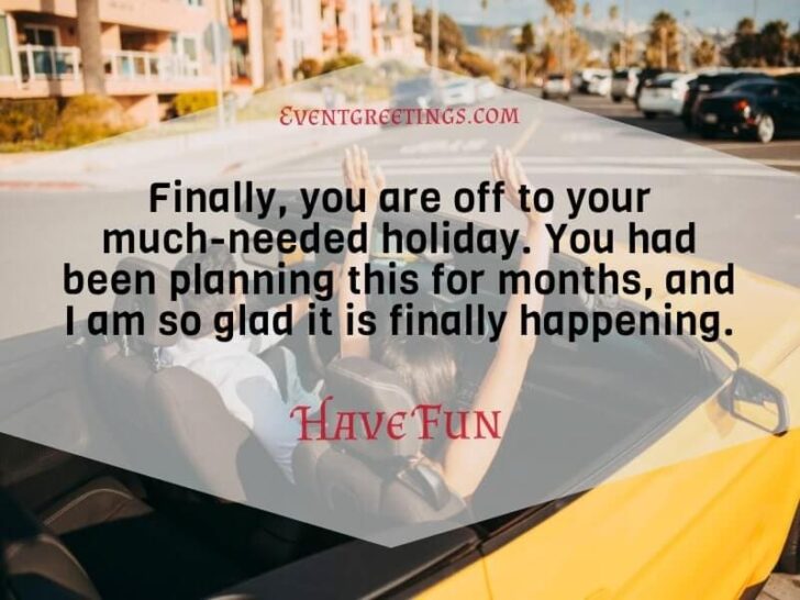 15 Enjoy Your Vacation Quotes and Messages – Events Greetings