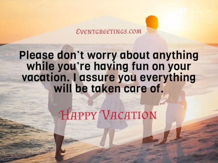 15 Enjoy Your Vacation Quotes and Messages – Events Greetings