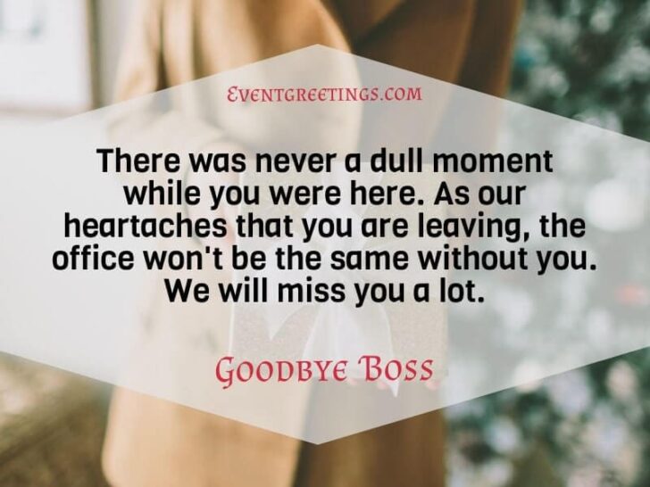 50 Farewell Message To Boss With Best Wishes – Events Greetings