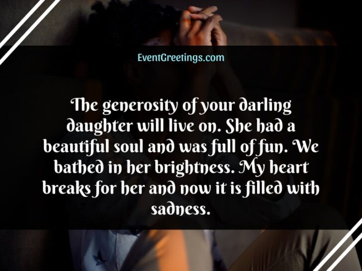 25 Comforting Loss of a Daughter Quotes – Events Greetings
