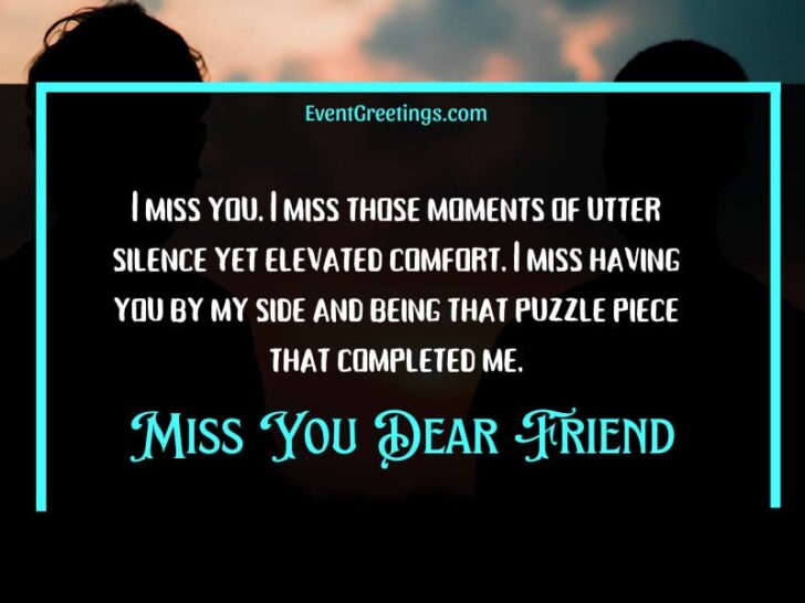 25 Miss You Messages And Quotes For Friend – Events Greetings