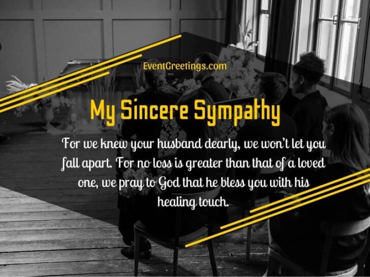 20 Heart Touching Sympathy Messages For Loss of Husband