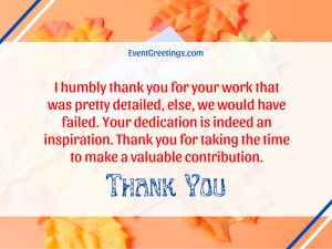 25 Inspirational Thank You Messages For Team – Events Greetings