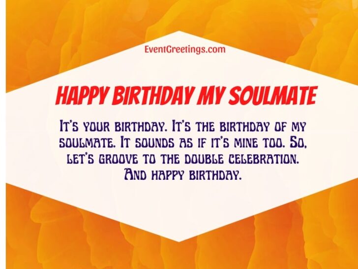 20 Cute & Romantic Birthday Wishes For Soulmate – Events Greetings