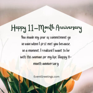 25 Best Happy 11 Month Anniversary Wishes And Messages