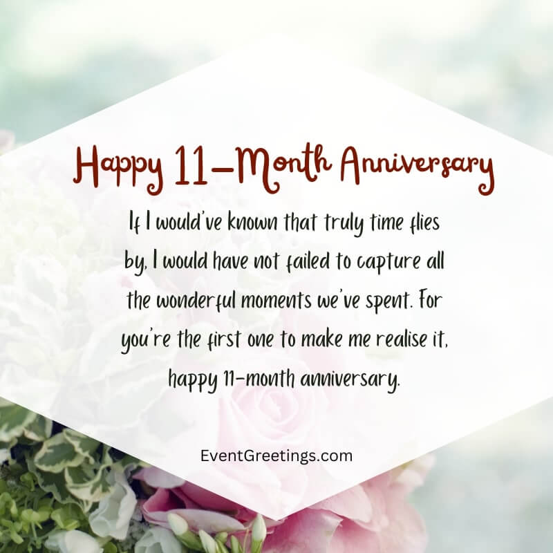 25 Best Happy 11 Month Anniversary Wishes And Messages 25 Best Happy 11 Month Anniversary Wishes And Messages