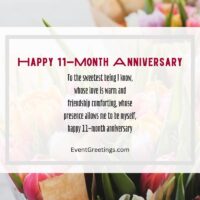 25 Best Happy 11 Month Anniversary Wishes And Messages