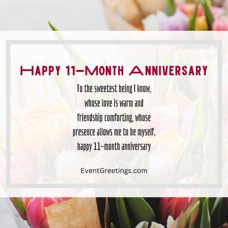 25 Best Happy 11 Month Anniversary Wishes And Messages