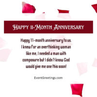 25 Best Happy 11 Month Anniversary Wishes And Messages